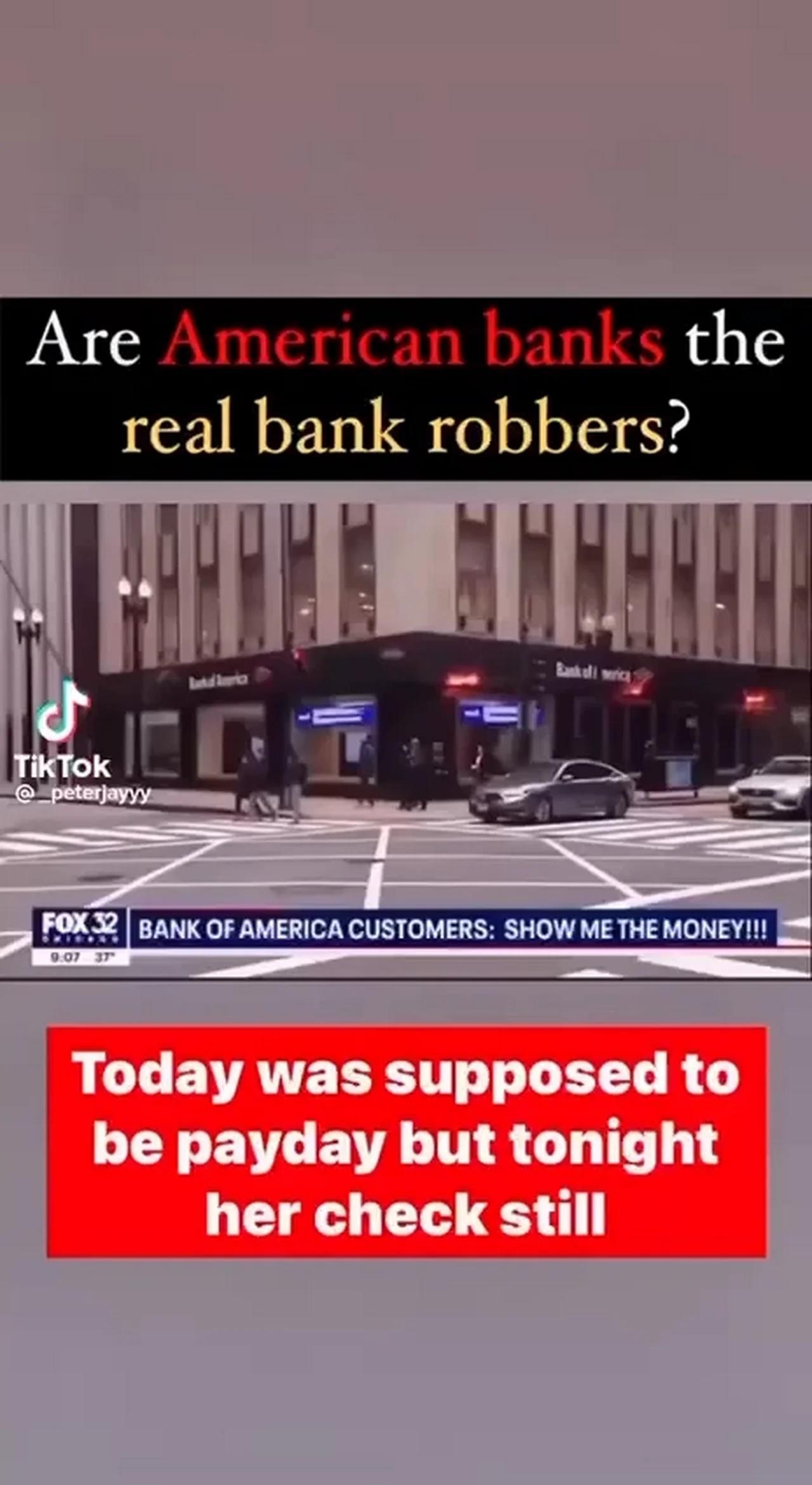 Are American banks the real bank robbers