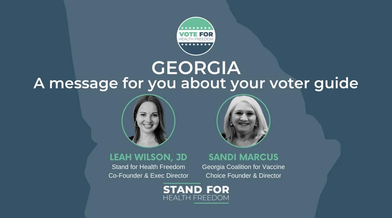 Georgia: A message for you about your voter guide | Stand for Health ...