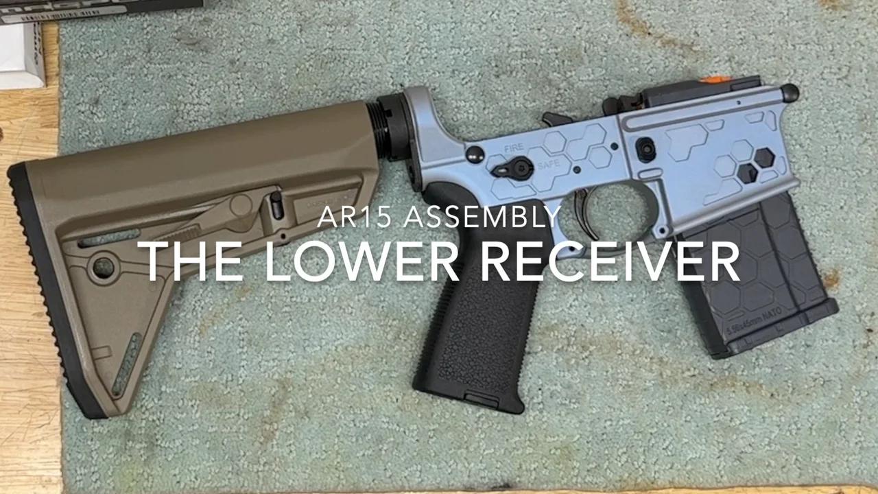 Detailed AR15 Lower Receiver Assembly