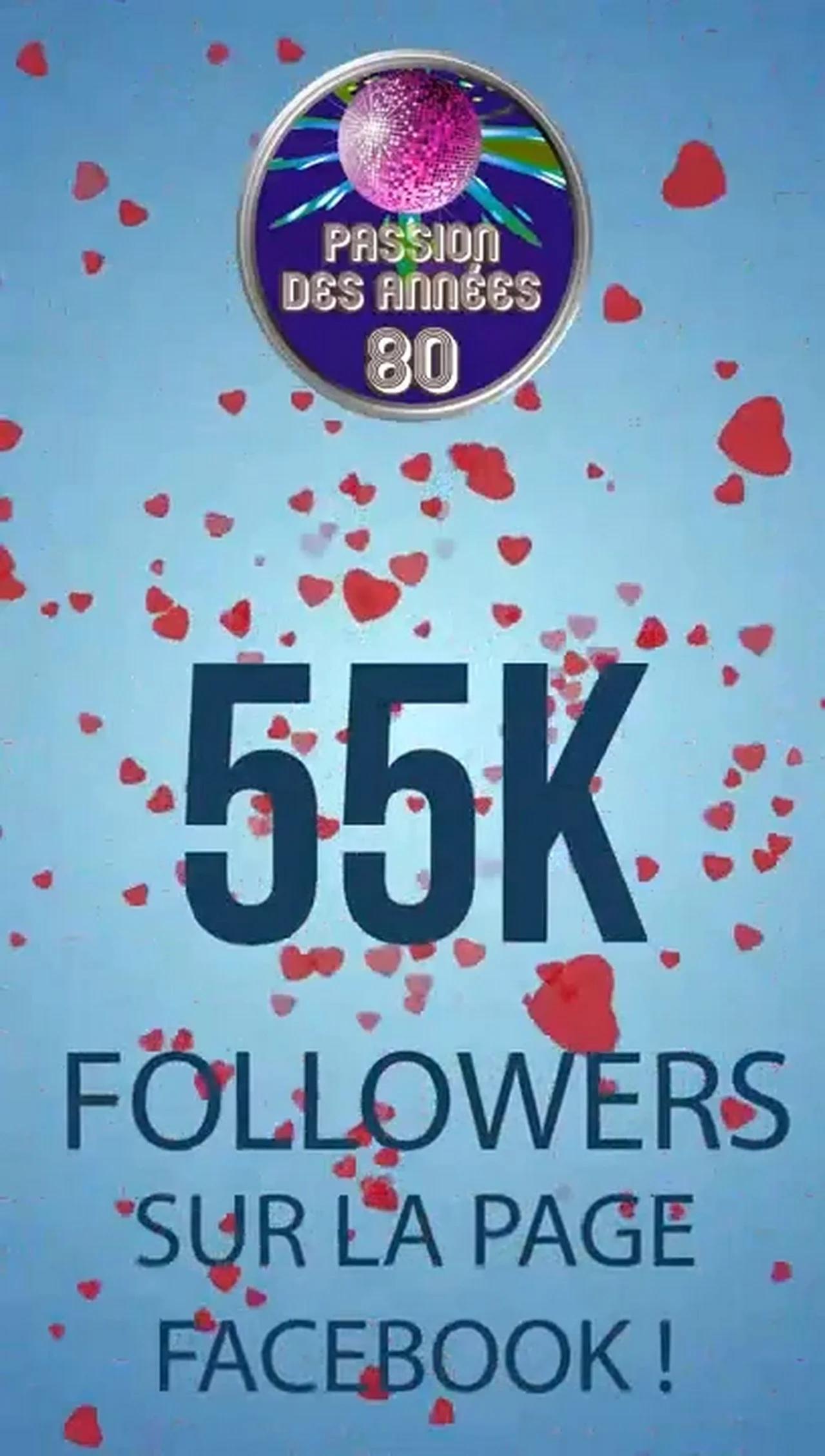 55K Followers sur notre page Facebook, merci