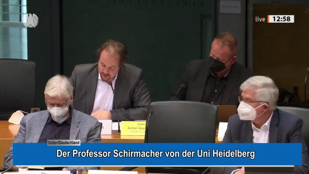 Corona-Lüge: Anhörung im Bundestag - Martin Sichert, (AfD) lässt sich ...