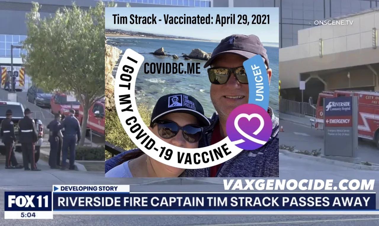Riverside Fire Captain Tim Strack Dies Suddenly 💉(April 2023)