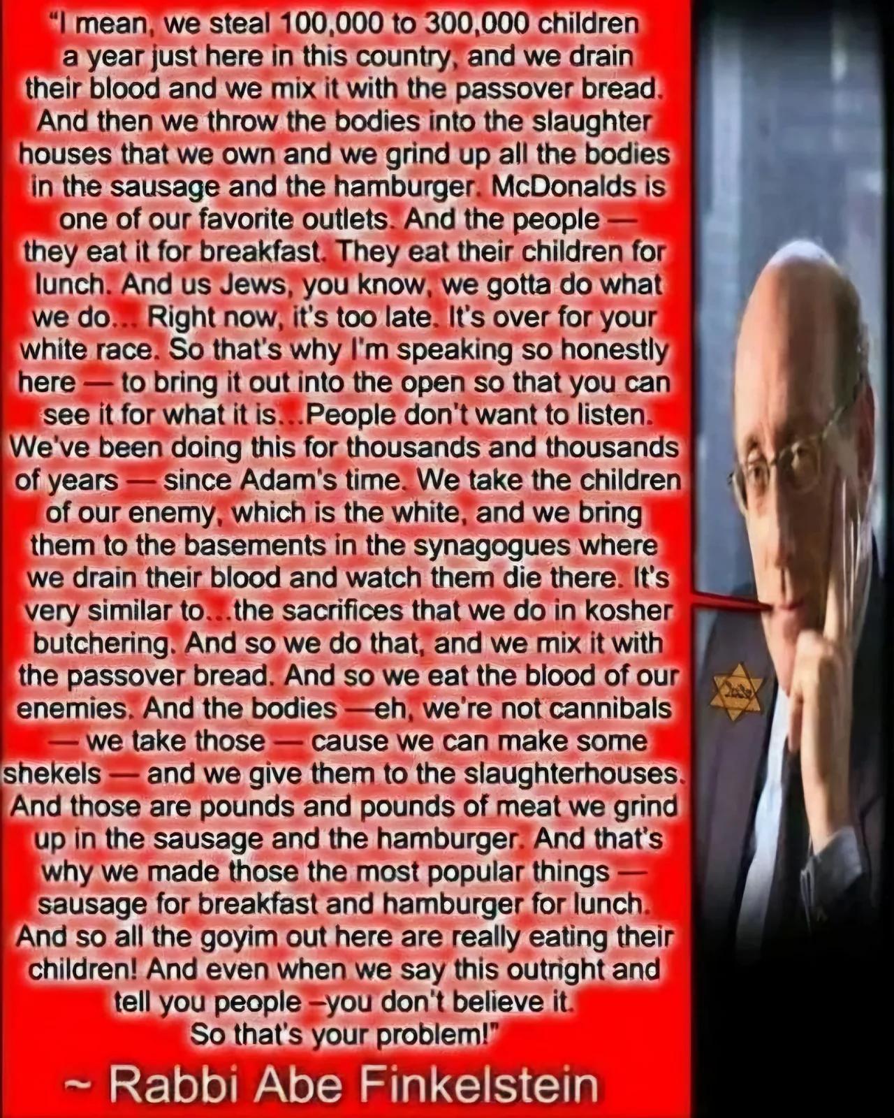 Missing Children McDonald's - Abe Finkelstein