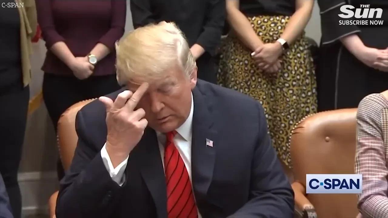 Did President Trump flip off two accomplished astronauts_