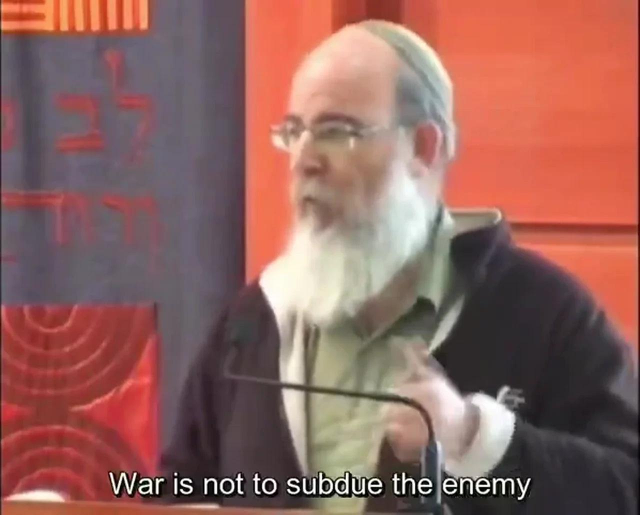 Israeli Zionist Rabbi Reveals their Deep Goal of War