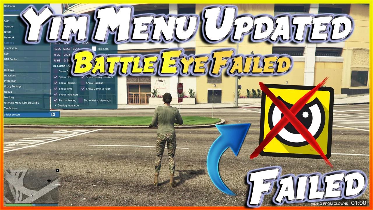 Yim Mod Menu Free Mod Menu with Battle Eye Bypasser Enabled and GTA V ...