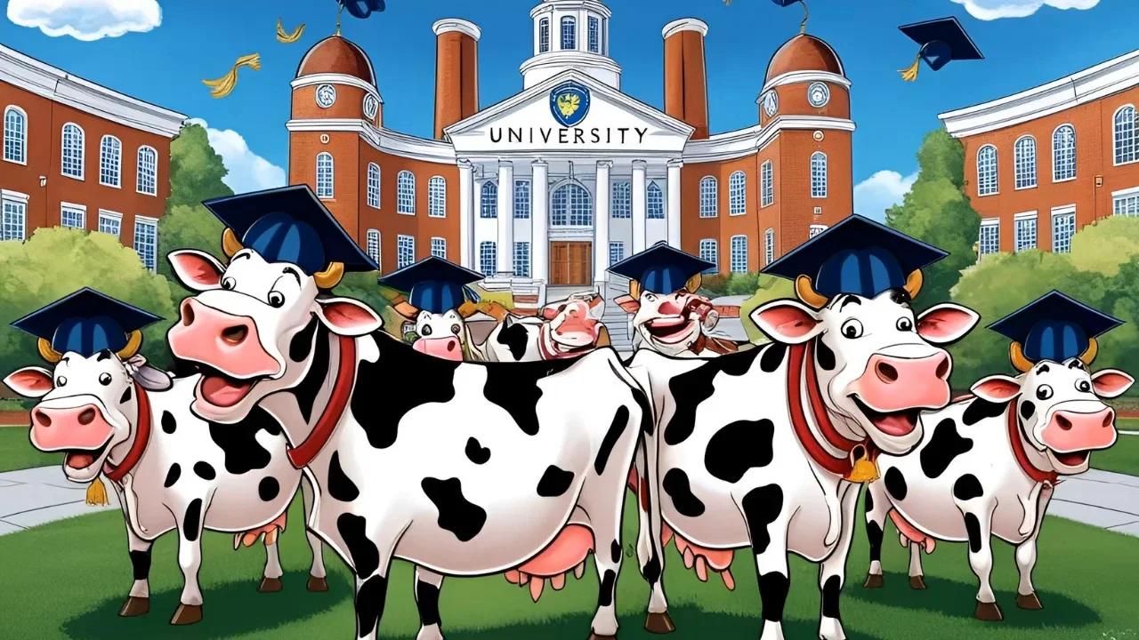 Graduates from Bovine University