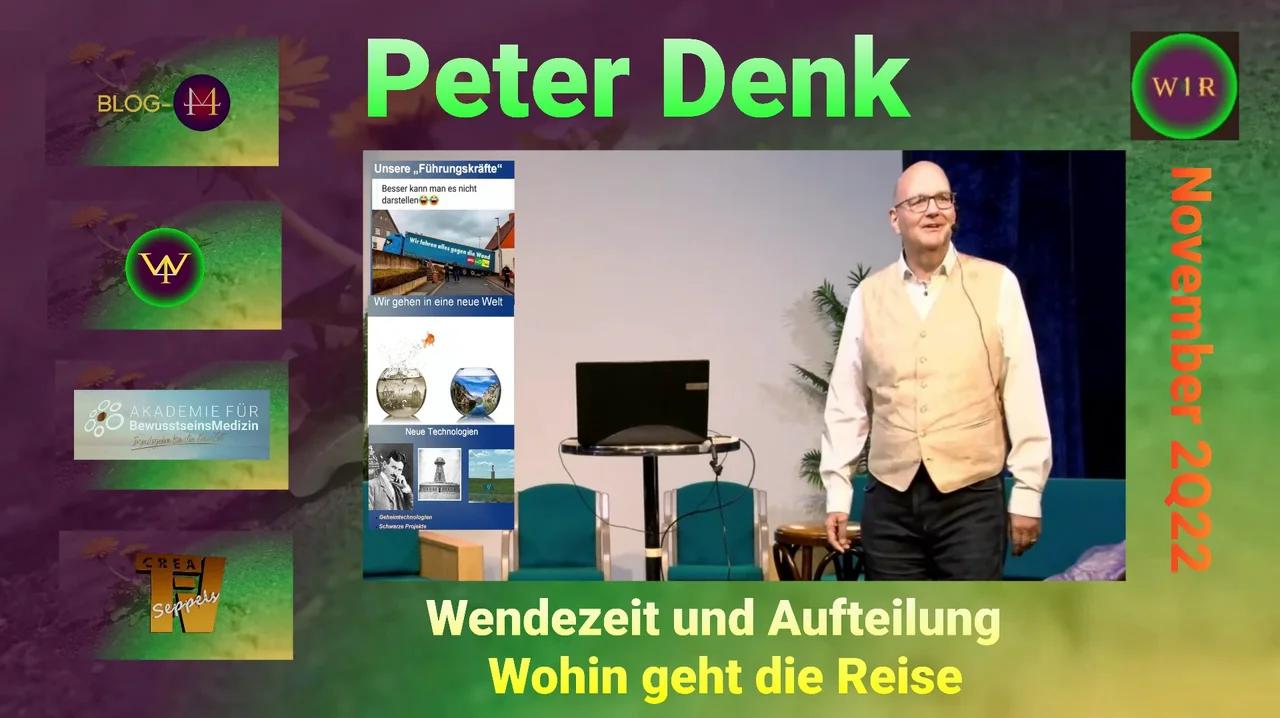 Peter Denk - Wendezeit und Aufteilung - Wohin geht die Reise - Vortrag ...