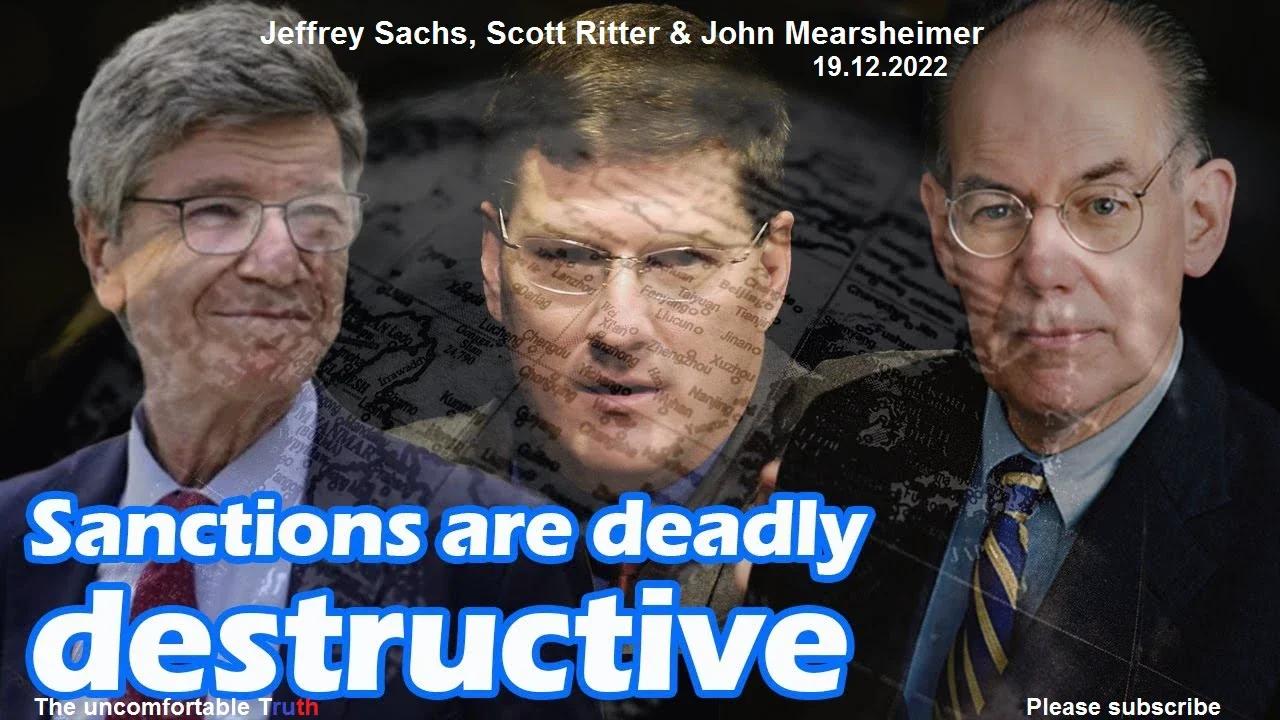 Sanctions are deadly destructive - Jeffrey Sachs, Scott Ritter & John ...