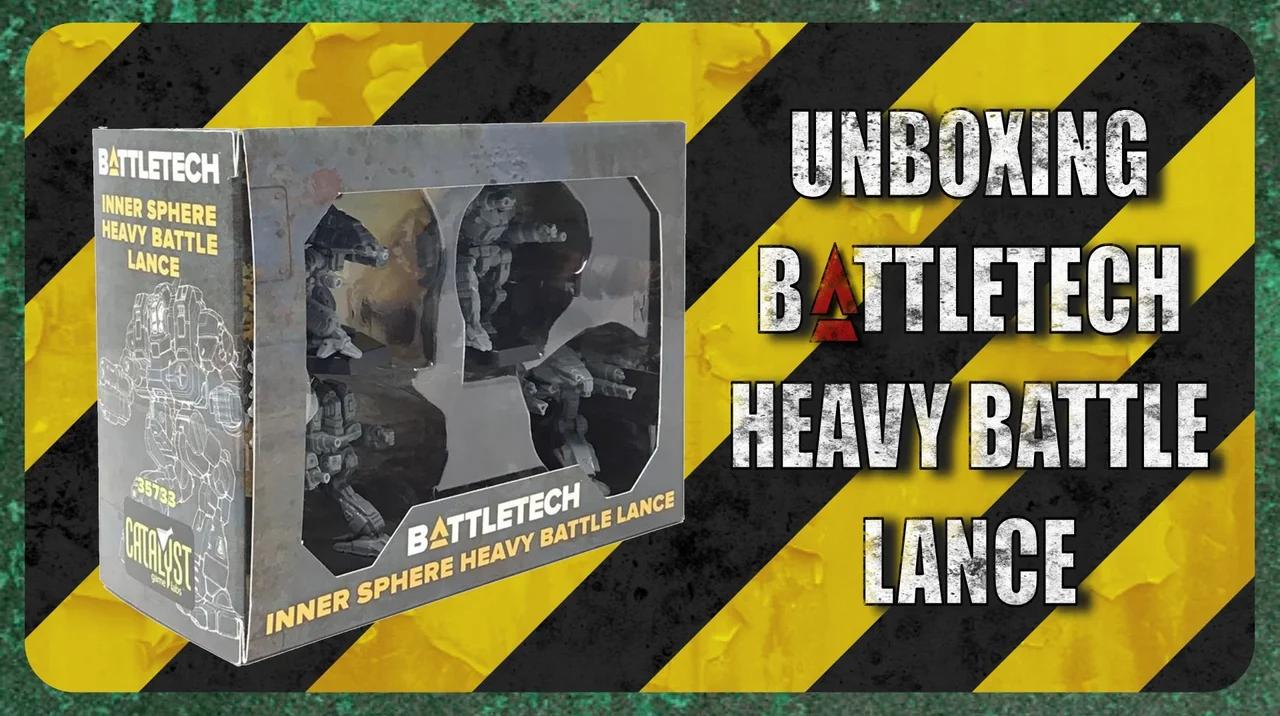 Unboxing Battletech Inner Sphere Heavy Battle Lance : TTM Ep029