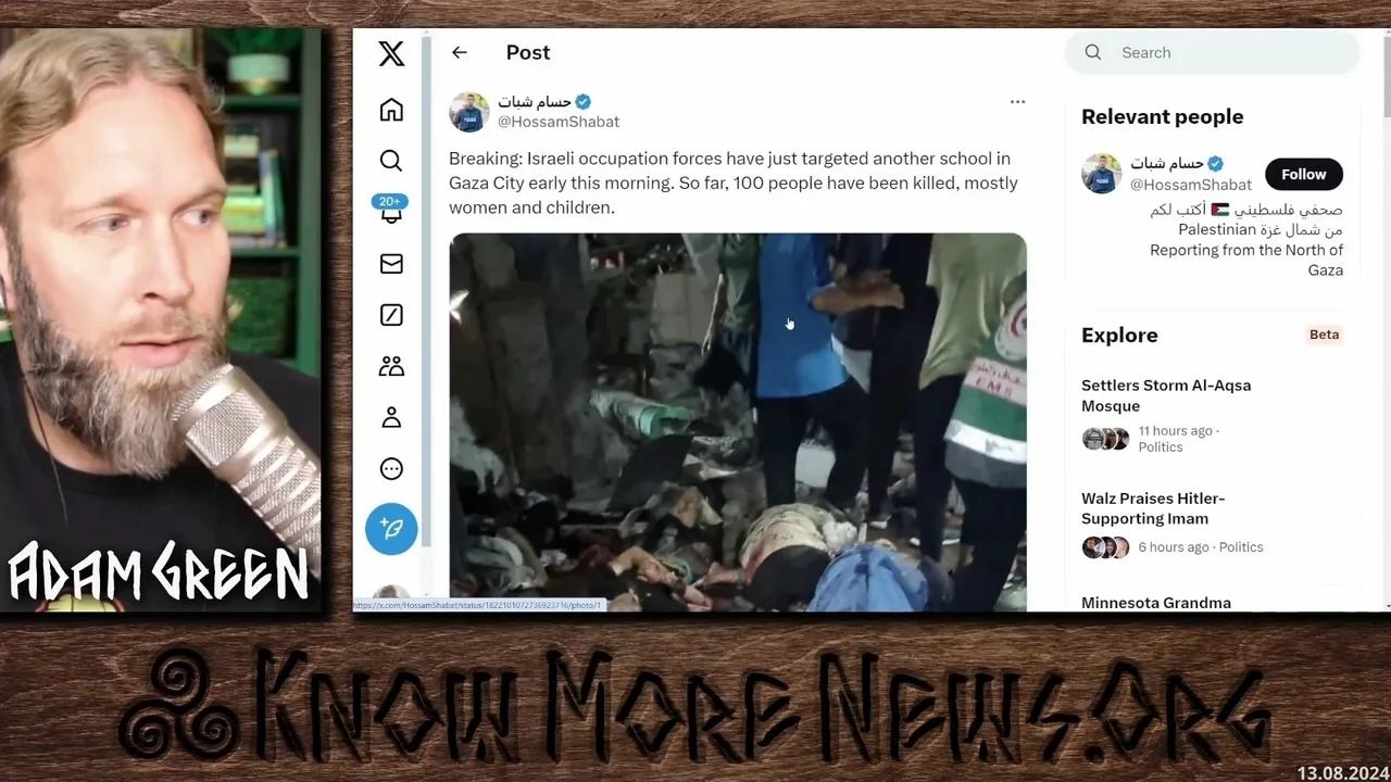 Adam Green KMN - Death in Gaza, Manis Friedman, Alex Jones is 'sick of ...