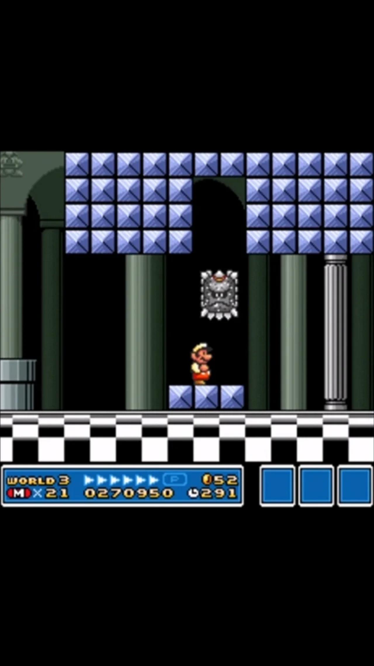 Super Mario Bros 3 Mundo 3 Fortaleza 1 all Stars snes nintendo