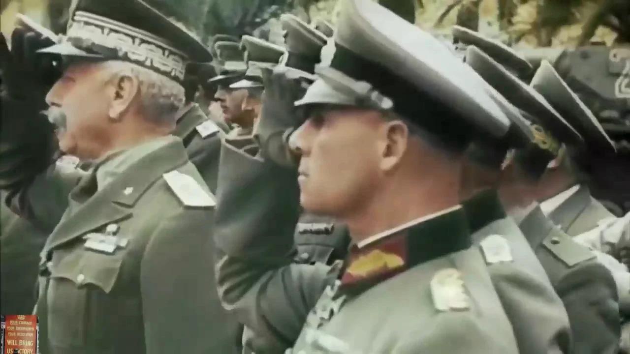 12 World war 2 German Army Color Footage no.13, Generalfeldmarschall ...