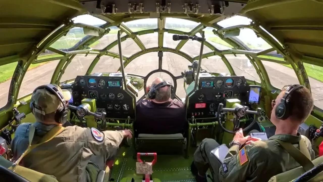 (4K) B-29 "Doc" Cockpit View | Full Flight