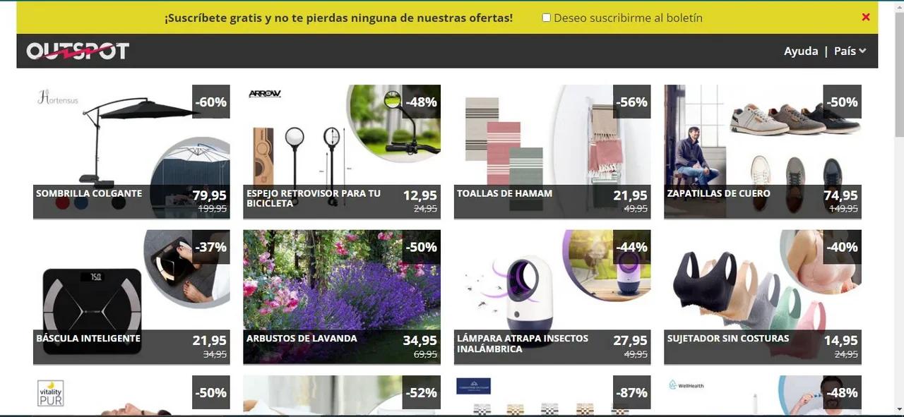Outspot// Plataforma de ofertas online en donde podrás hacer tus compras ¡a unos precios muy ...