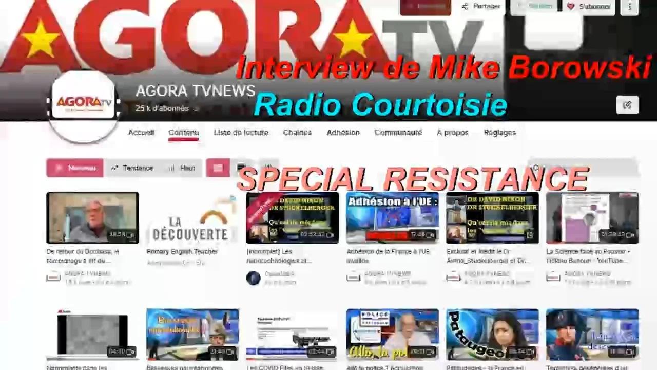 Agora TV News sur Radio Courtoisie - Interview de Mike Borowski le 4 mai 2024 sur la censure ...