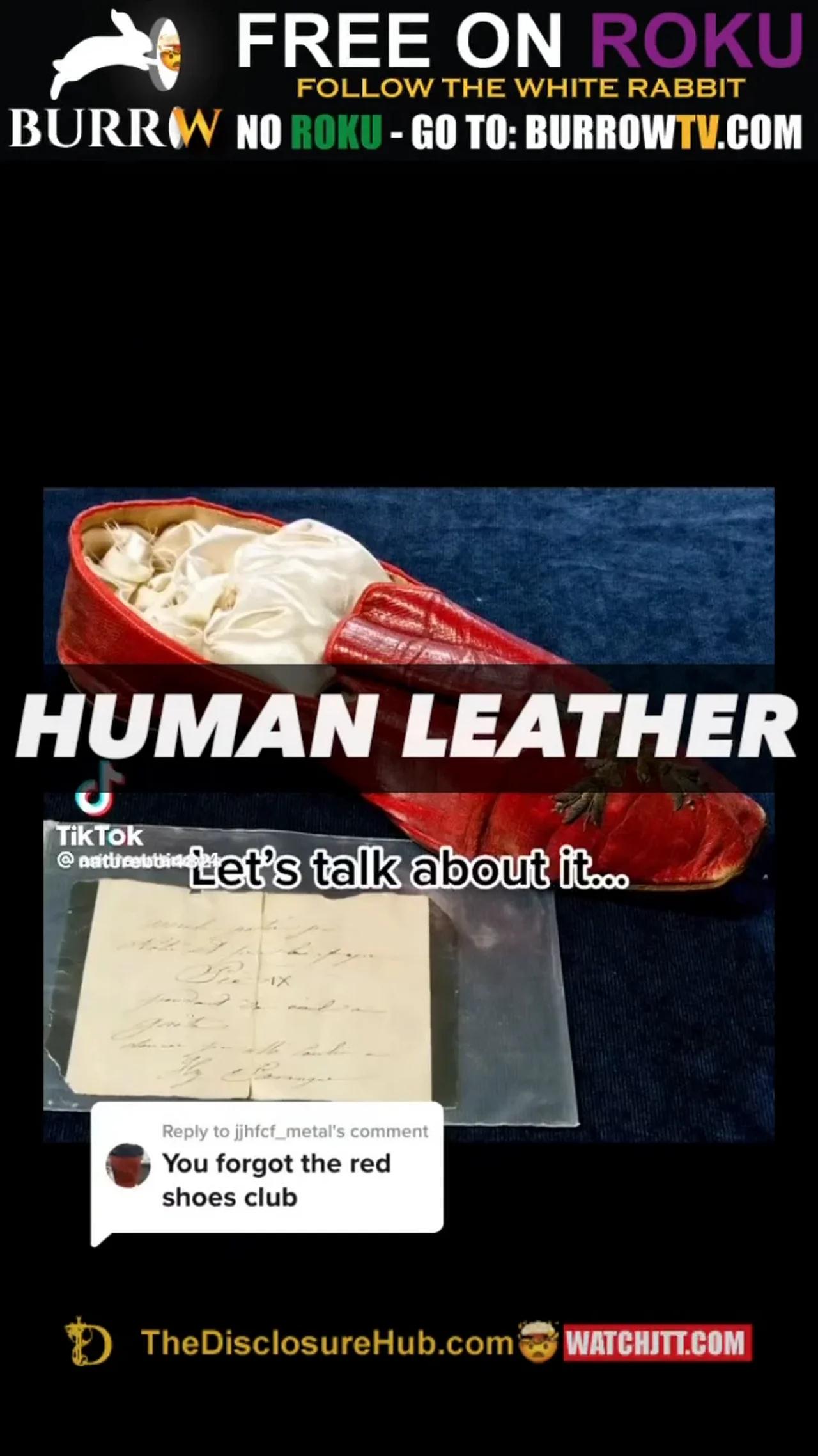 The Red Shoe Club: Shoes made of human leather