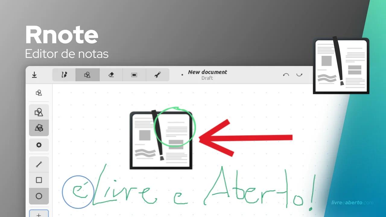 Rnote é uma ferramenta de tomada de notas à mão livre desenvolvido em ...