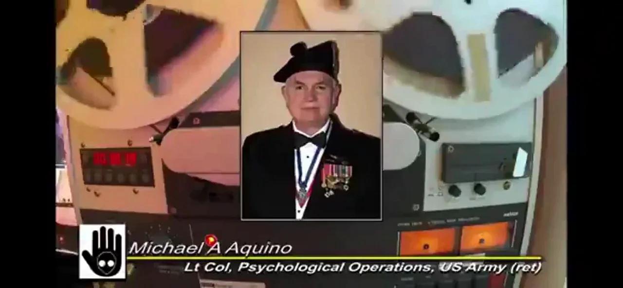 Michael Aquino last interview. NSA / satanic temple of set / fake moon ...