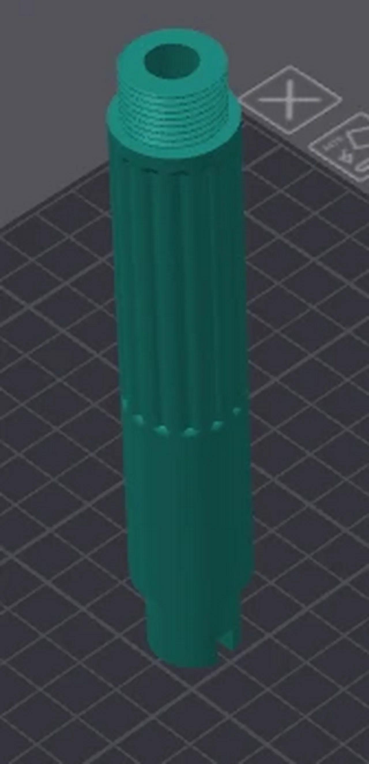 threaded 3/4x16 5inch barrel sleeve for the P-RF/22