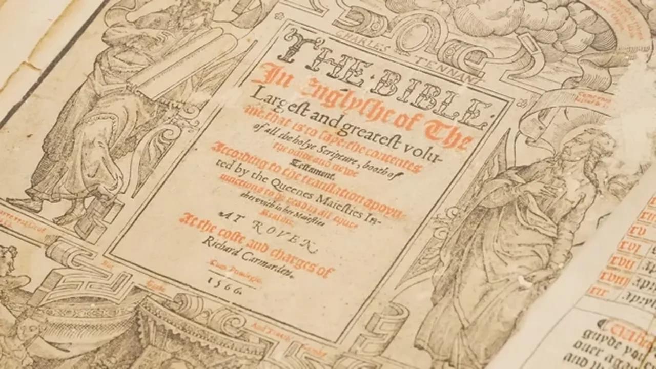 BIBLE PRINTED IN 1566 DISCOVERED IN THE COTSWOLDS