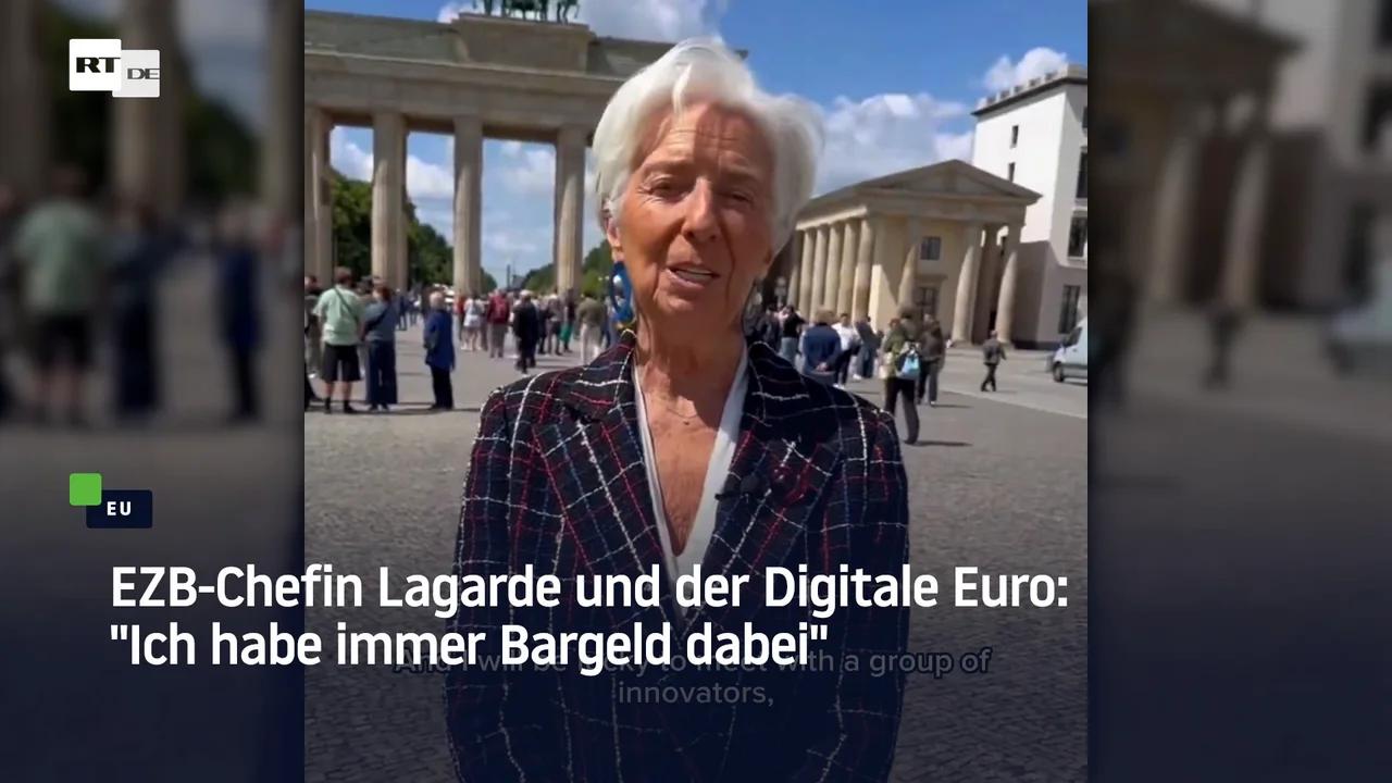 EZB-Chefin Lagarde und der Digitale Euro: "Ich habe immer Bargeld dabei"
