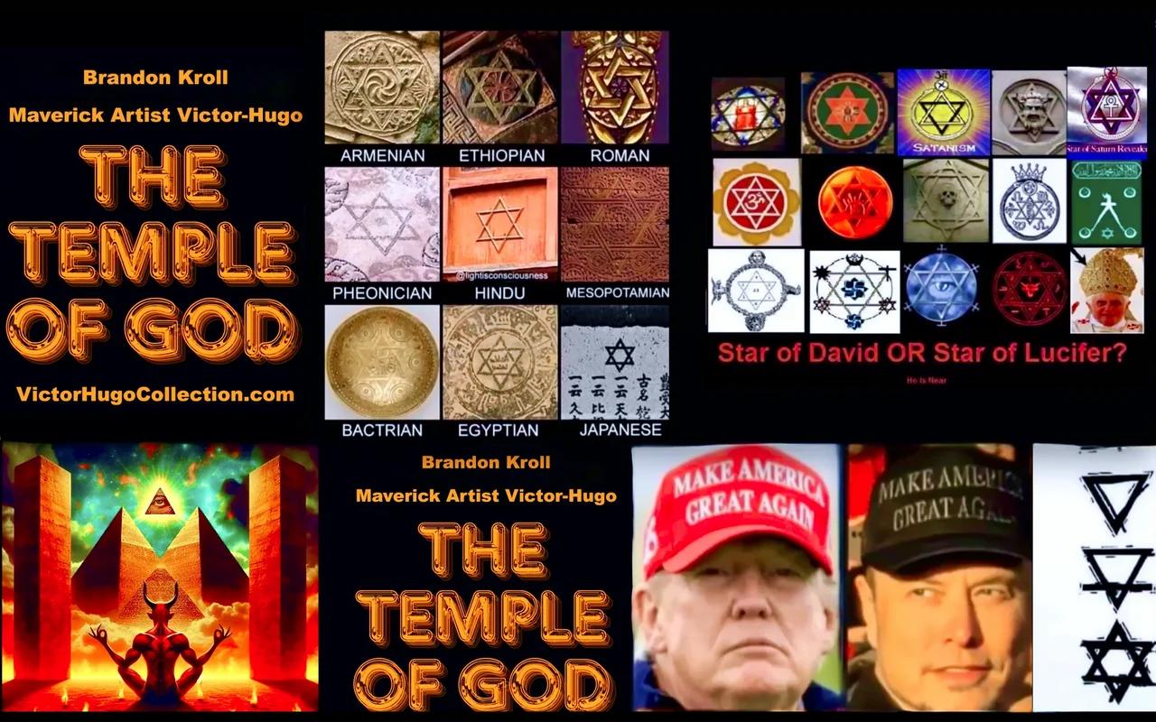 Brandon Kroll Victor Hugo Trump Musk Star Of David Star Of Remphan Star ...