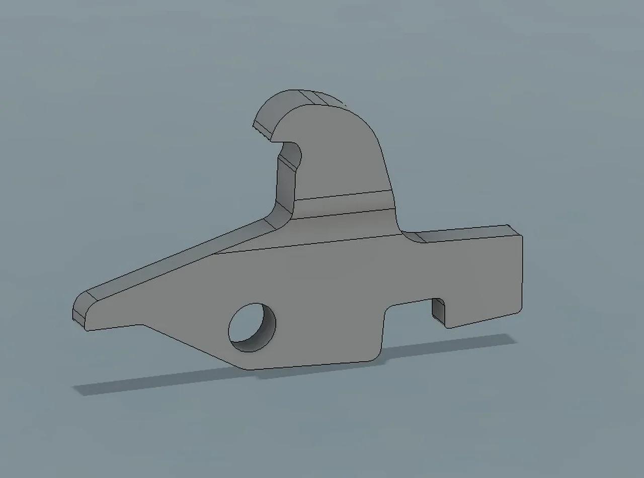 Printable disconnector for selectable, cancellable binary trigger