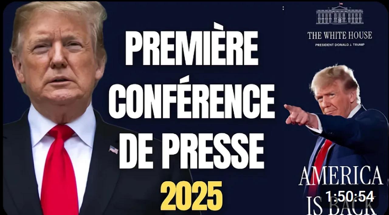 Première conférence de presse président Donald Trump depuis son ...