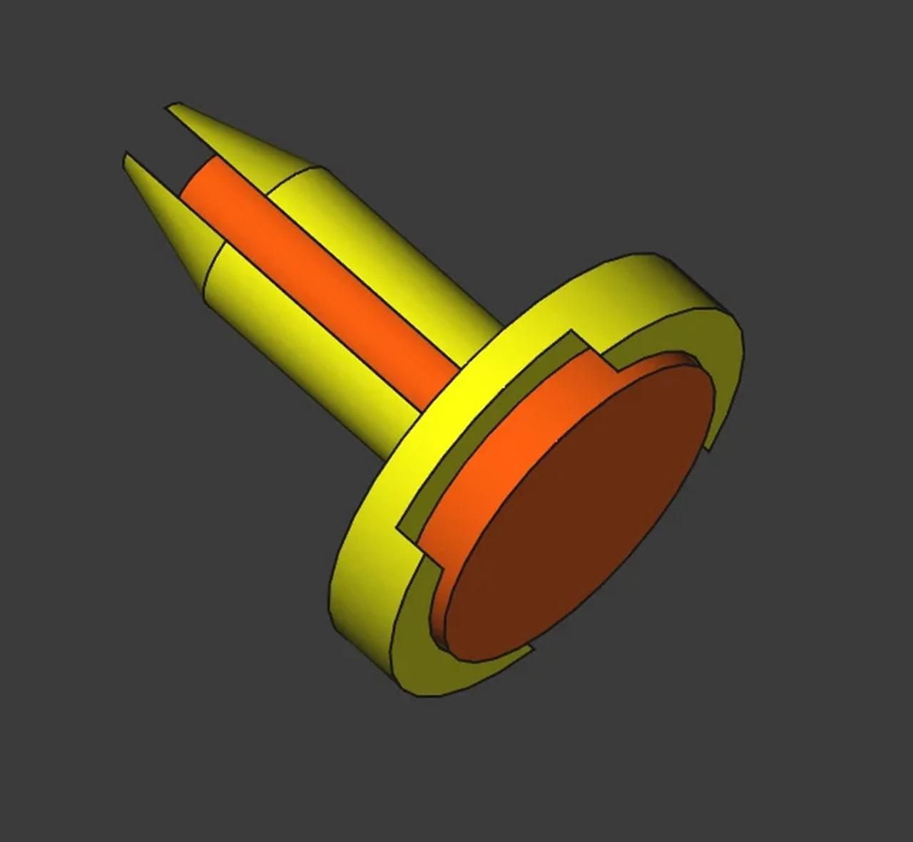 GM inner fender fastener - wheel well rivets