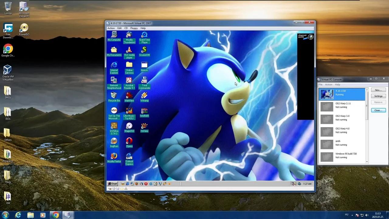 Windows 98 Build 1720 in Virtual PC 2007 (Recreated Windows ABCS Video #28)