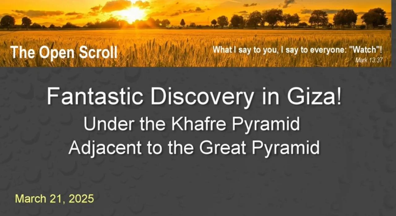 Fantastic Discovery in Giza! Under the Khafre Pyramid Adjacent to the ...