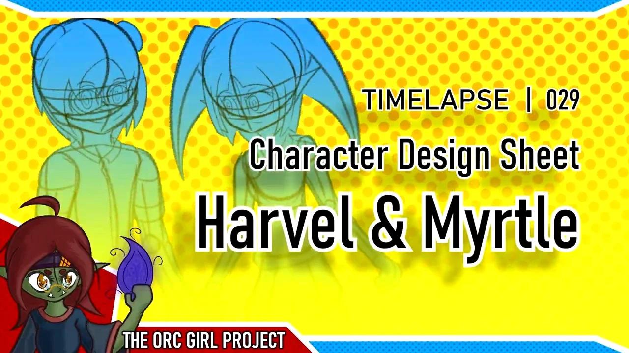 OGP, Harvel & Myrtle (Character Design) | TIMELAPSE