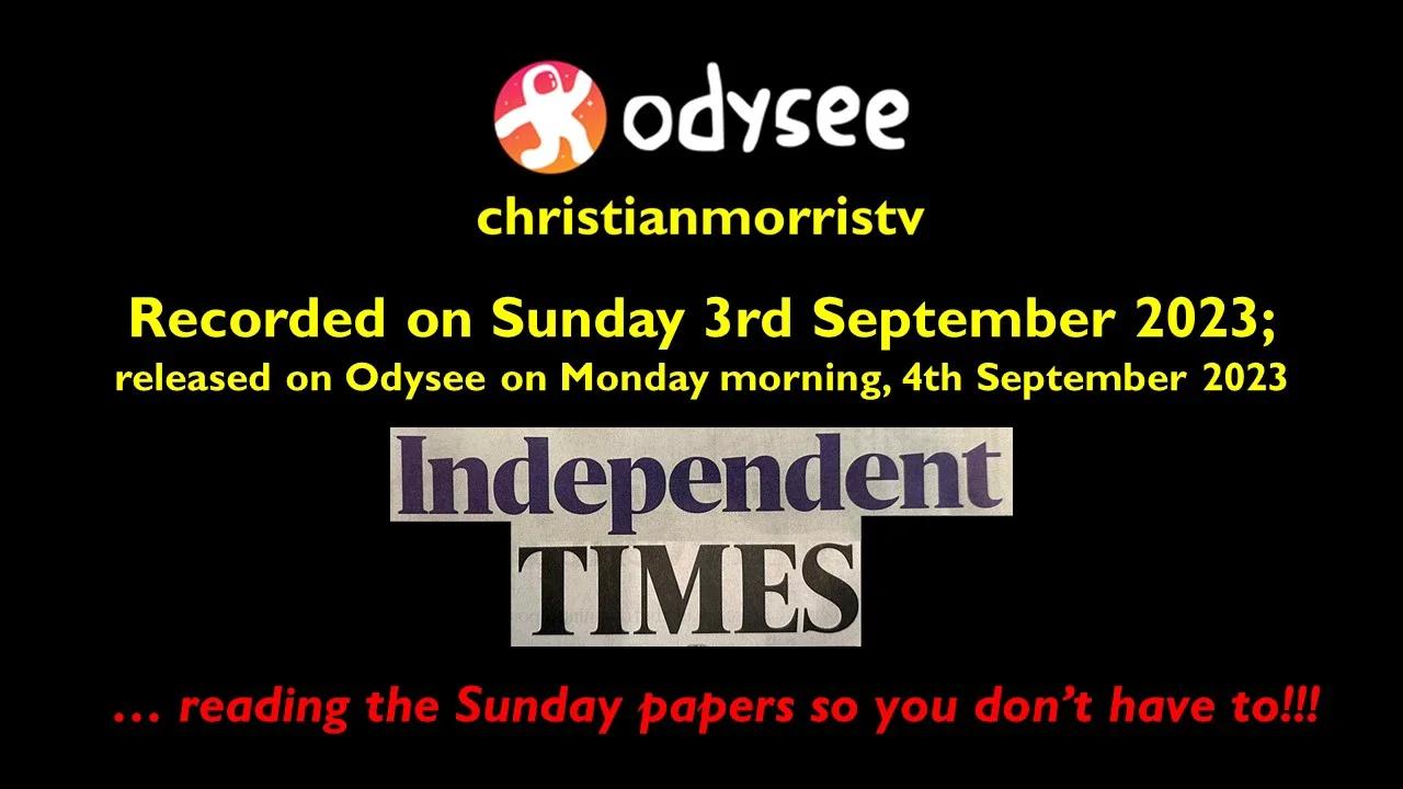 INDEPENDENT TIMES 3RD SEPTEMBER 2023