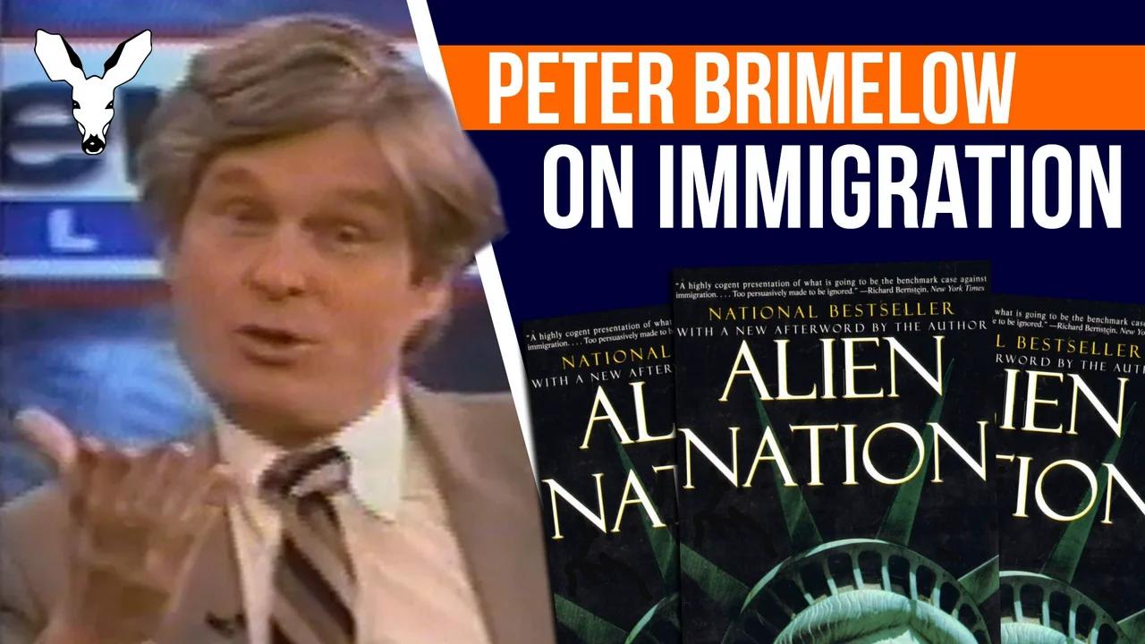 VDARE Editor Peter Brimelow on Immigration Through the Years | VDARE ...