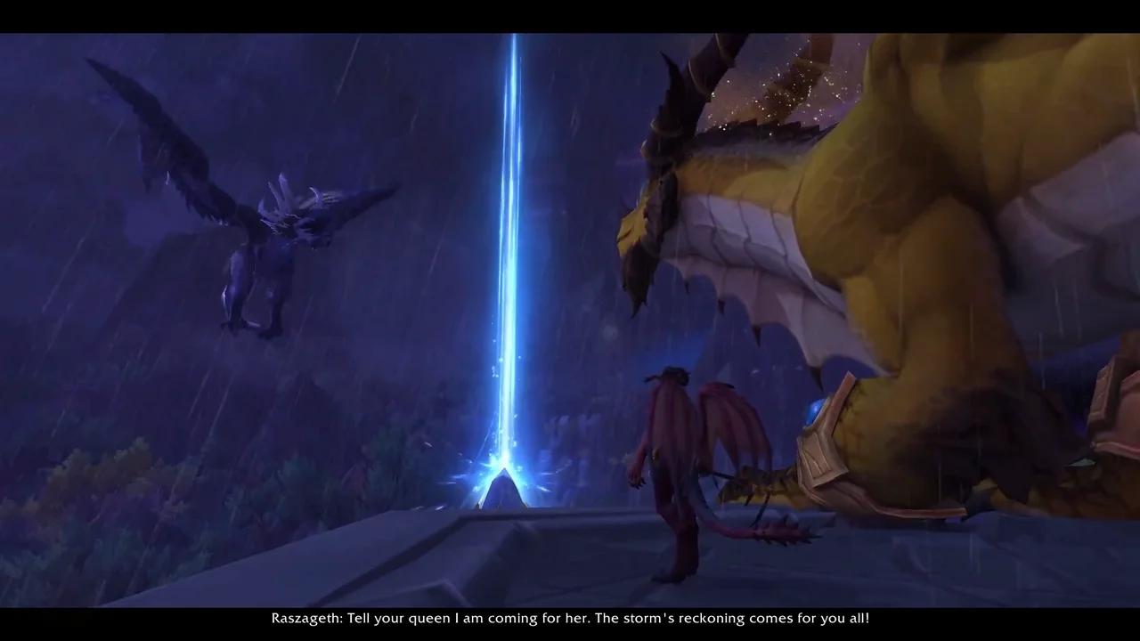 World of warcraft Raszageth vs. Wrathion Cinematic_ All Cutscenes in ...