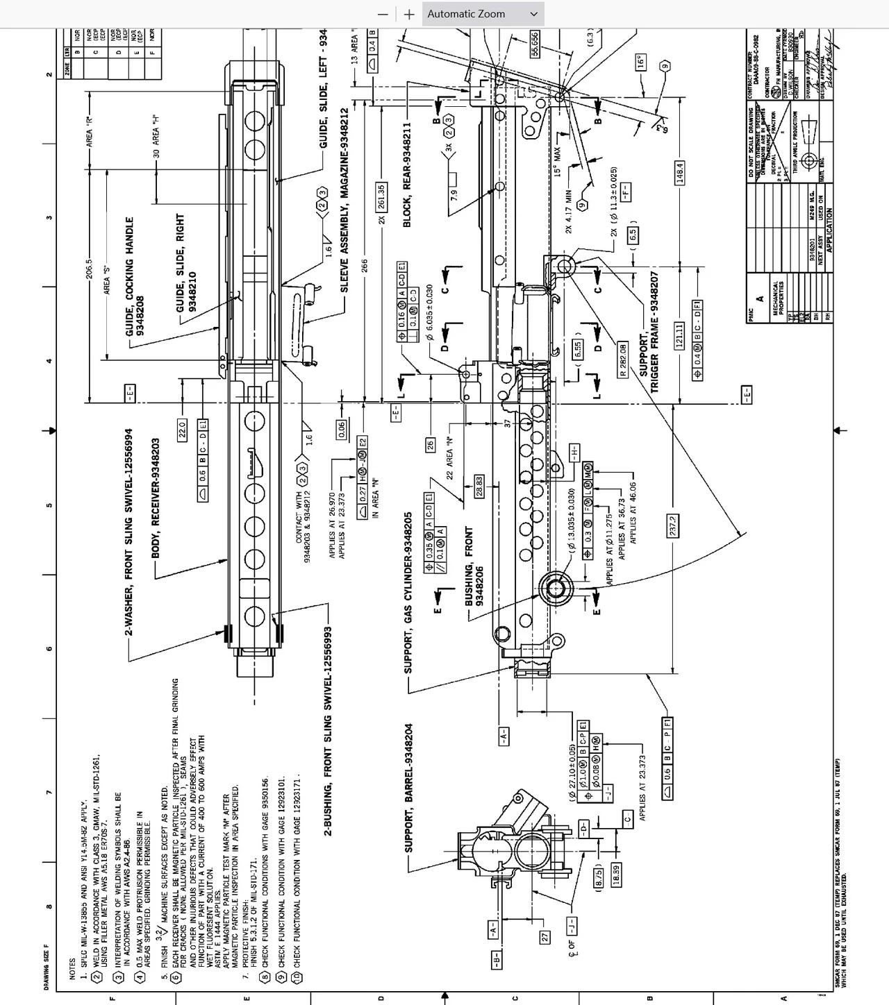 M249 Receiver Blueprints