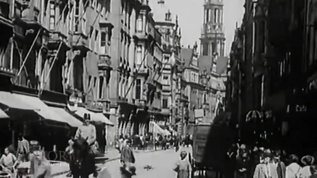 German History Archive Bombing of Dresden / Before and after footage of ...