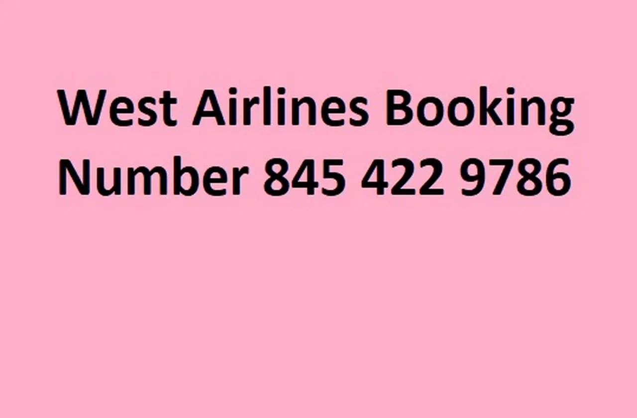 westJet Airlines Booking Number 845*422-9786