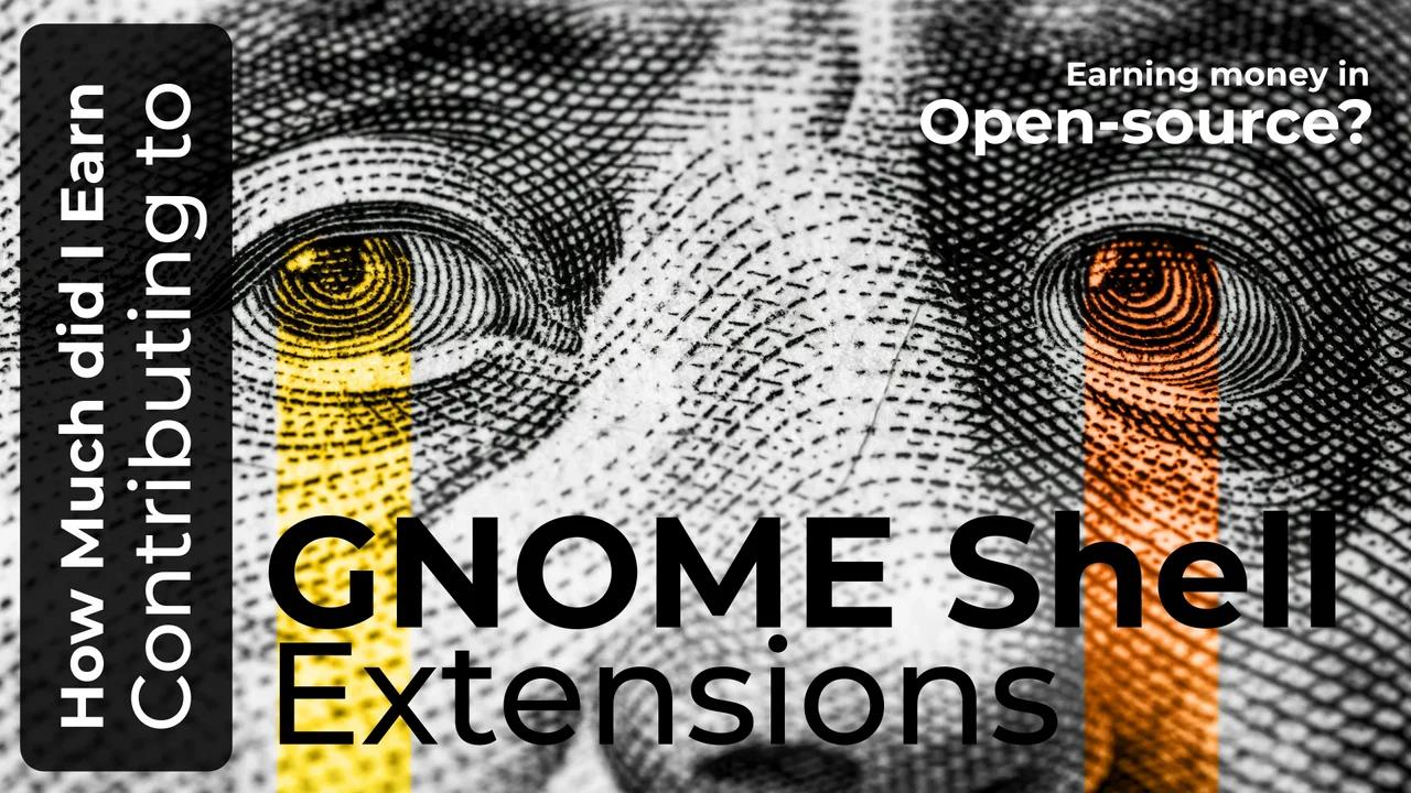 I Made Only 1226 After 5 Years Of Contributing To Gnome Extensions
