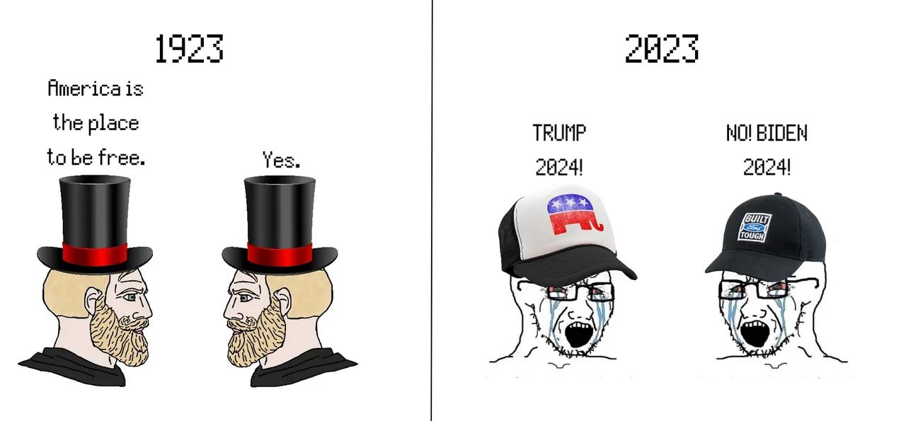 america - then vs. now