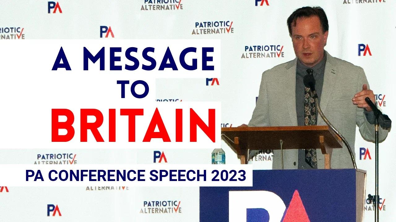 A Message to Britain - Warren Balogh's PA Conference Speech 2023