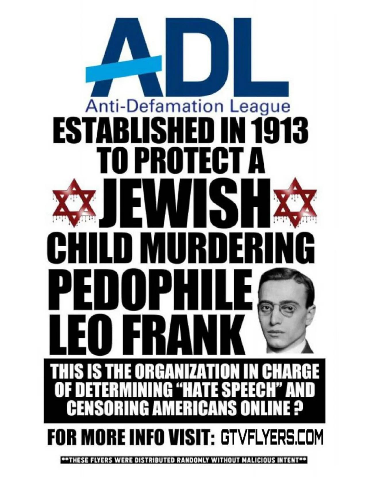 LEO FRANK: ADL FORMED AFTER A JEWISH PEDO