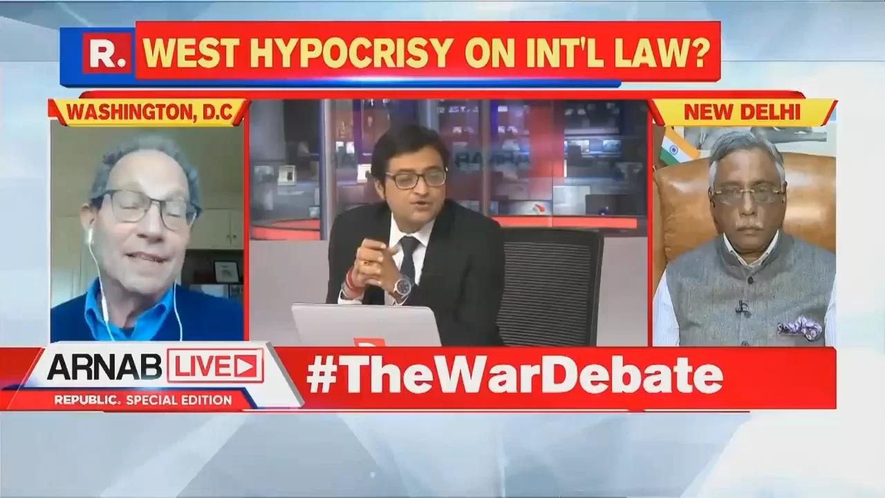 Indian Media Presenter blasting American NeoCon professor