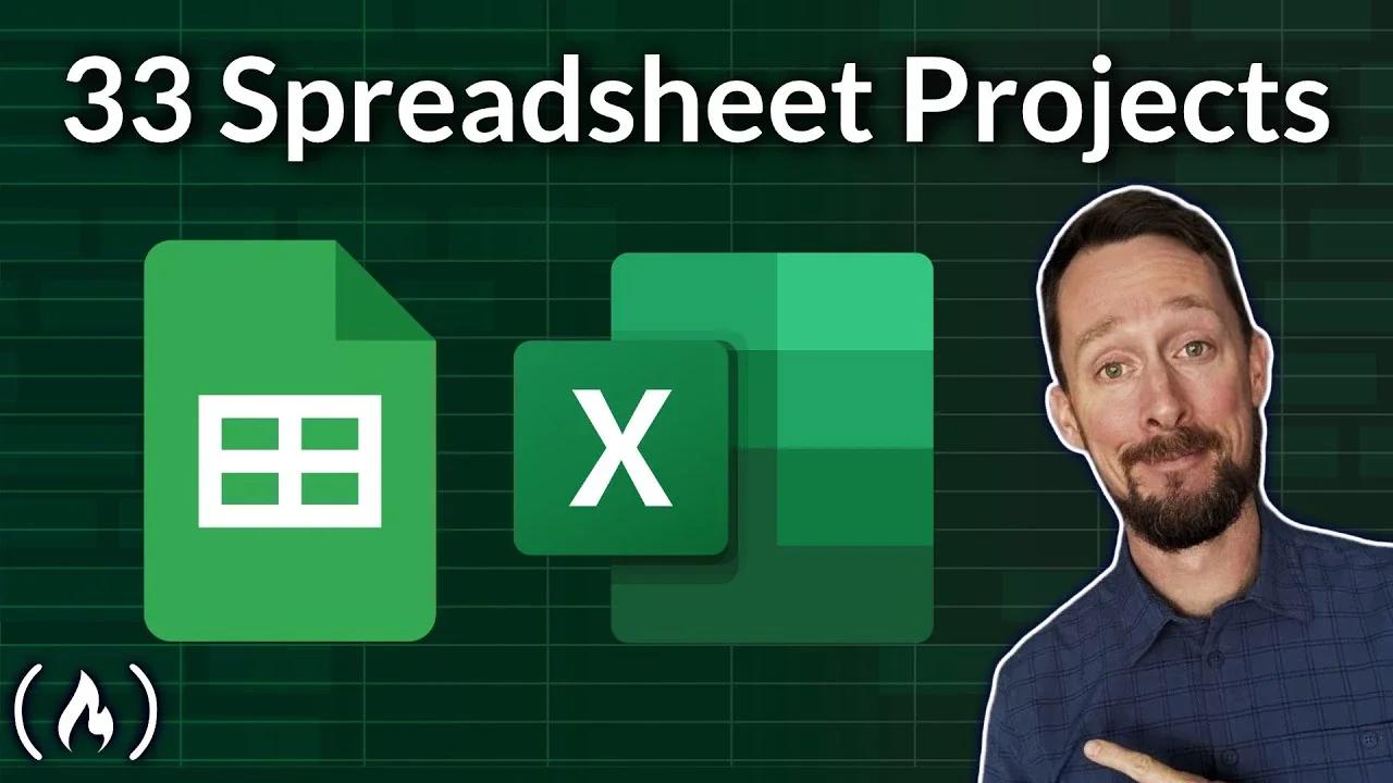 33 Spreadsheet Projects for Beginners – Excel and Google Sheets