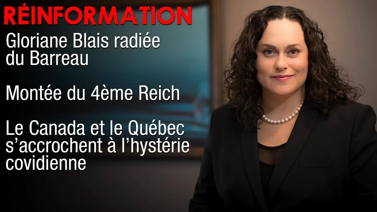 RÉINFORMATION 11/03/2022 - GLORIANE BLAIS RADIÉE DU BARREAU