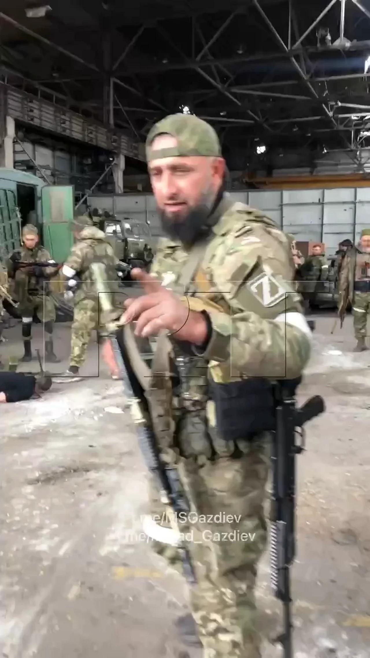 The result of the work of Chechen servicemen at the Ilyich plant in ...