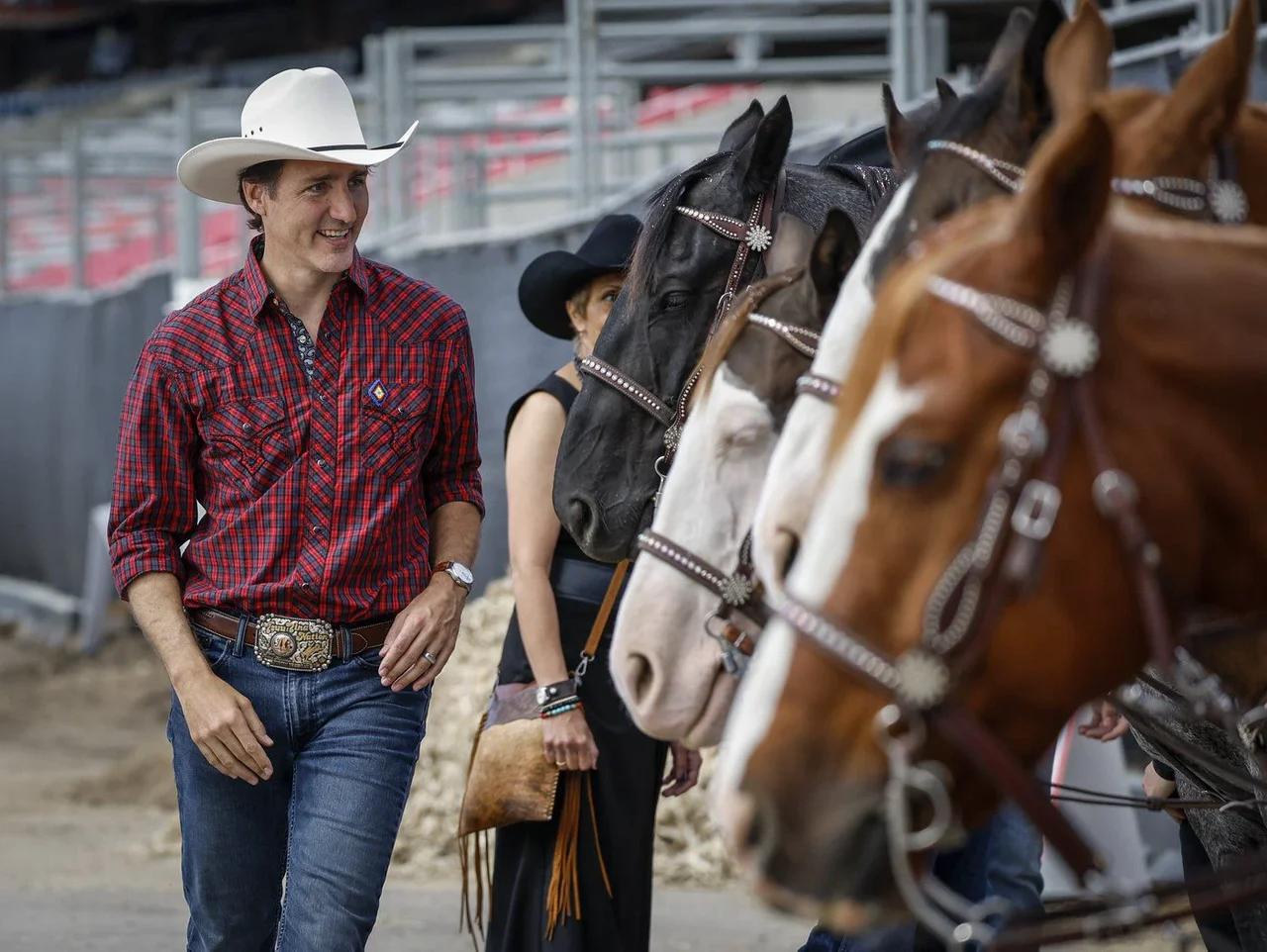 JUSTIN TRUDEAU CALGARY STAMPEDE FAN CLUB