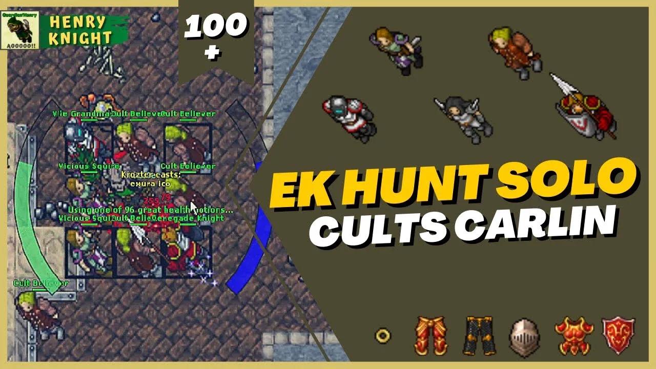 TIBIA: EK HUNT SOLO CULTS CARLIN (CULTS OF TIBIA - HUMANS)