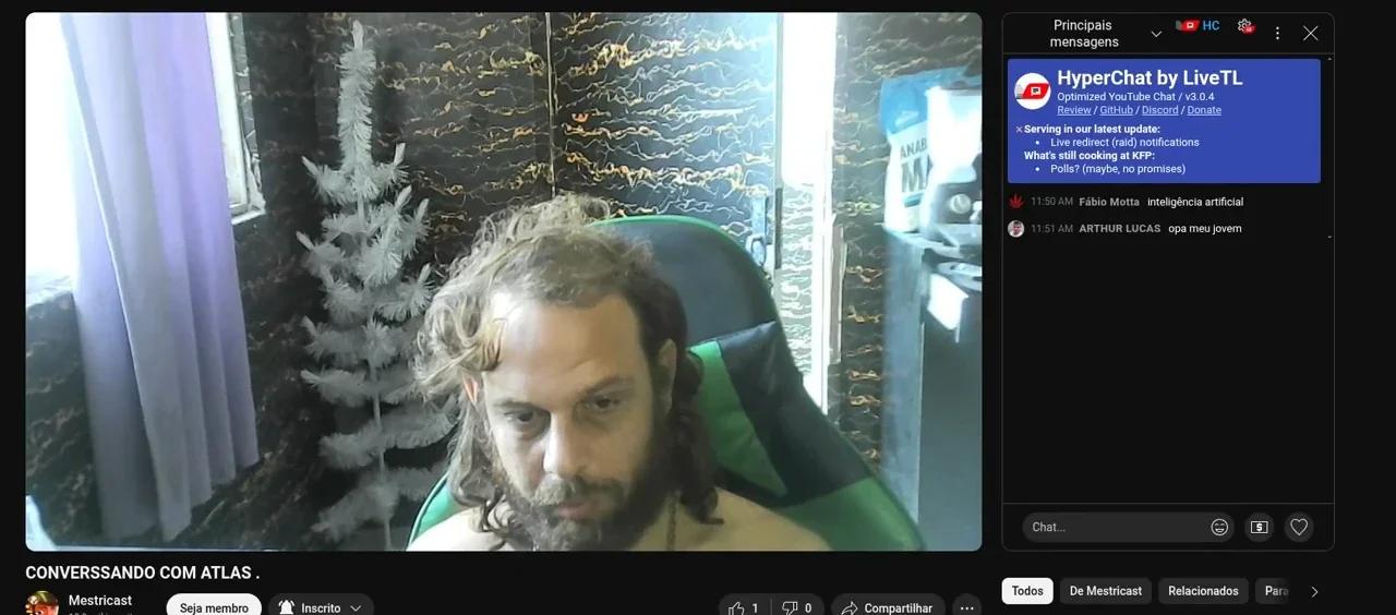 LIVE | FREDERIC ROGER CONVERSANDO COM ATLAS